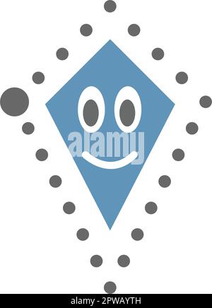 Kite cartoon geometric shape for kids to learn basic math education ...