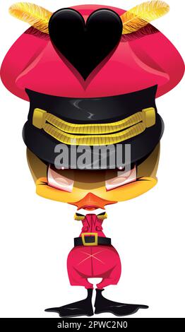 Horror Chick with background. Vector and cartoon character Stock Vector ...