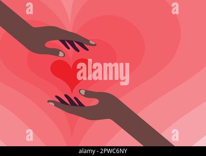 hands protecting heart Stock Vector Image & Art - Alamy