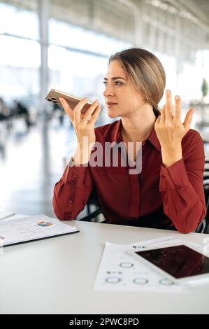 Project manager sits at the desk. Photo with copy space Stock Photo - Alamy