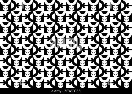 seamless pattern with ethnic of borneo batik style. traditional ...