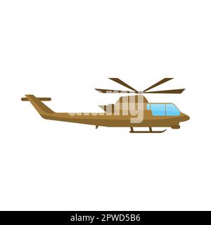 Small military helicopter cartoon illustration Stock Vector Image & Art ...