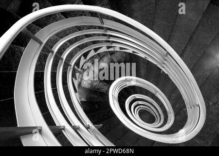 Sprial staircase forming a beautiful shell pattern Stock Photo - Alamy