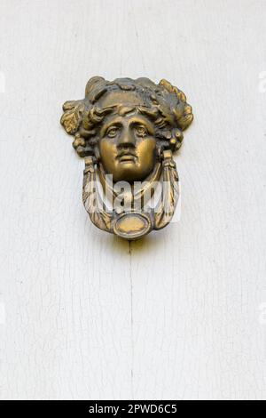 Woman with painted on text on face for Women's March Stock Photo - Alamy