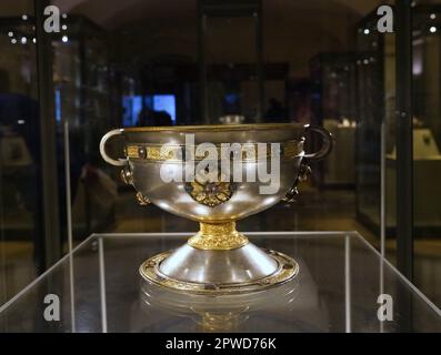 The Ardagh Chalice in the National Museum of Ireland, Archeology ...