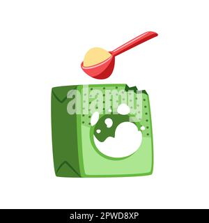 formula powder baby cartoon vector illustration Stock Vector Image ...