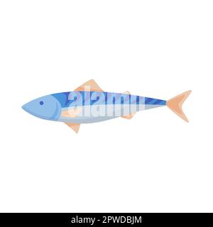 Vitamin b12-enriched fish cartoon illustration Stock Vector Image & Art ...