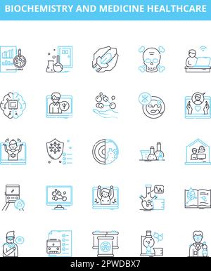metabolism biochemistry line icon vector illustration Stock Vector ...