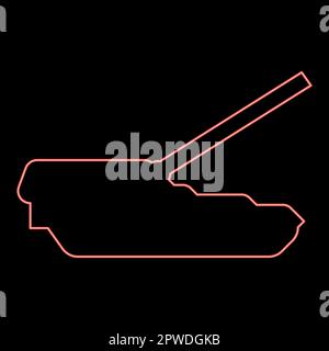 Self-propelled howitzer artillery system icon black color vector illustration image flat style ...