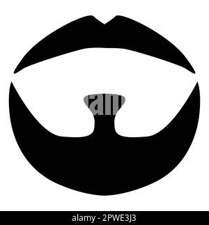 Chevron Goatee Beard style men in face illustration Facial hair ...