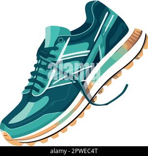Sports shoe design symbolizes athlete healthy lifestyle Stock Vector ...