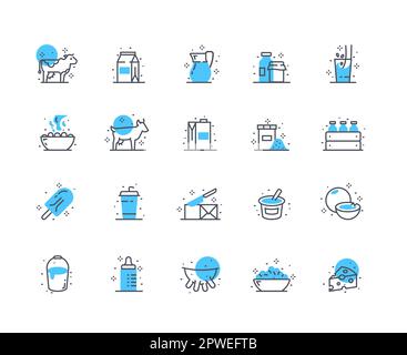 Jug of milk icon set color hexahedron Stock Vector Image & Art - Alamy