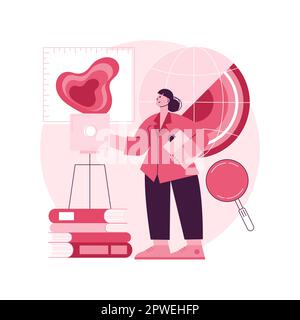Applied geoscience abstract concept vector illustration set. Hydrology ...