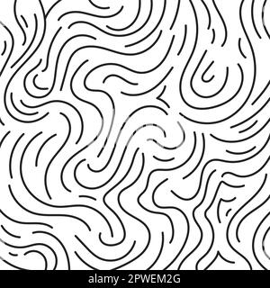 Wavy checkered seamless pattern. Abstract twisted background Stock ...