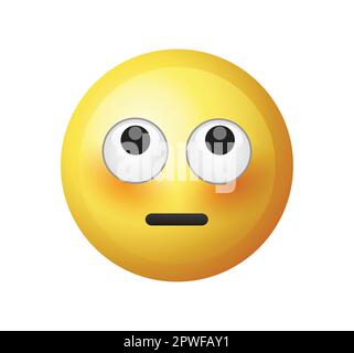 White flat serious face expression avatar Vector Stock Vector Image ...