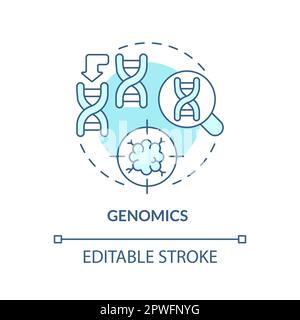 Genomics turquoise concept icon Stock Vector Image & Art - Alamy