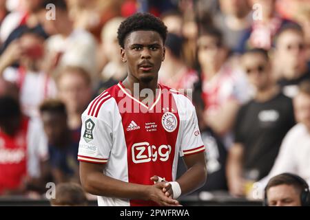ROTTERDAM - Jorrel Hato of Ajax during the Semifinal of the KNVB Cup ...