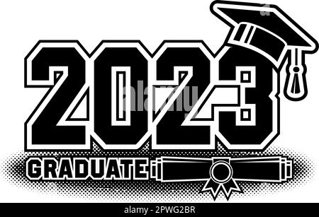 Congratulations graduates class of 2023, black text, gold, graduation ...