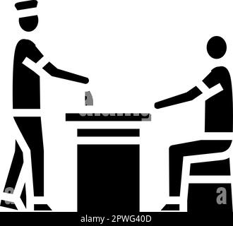 police interrogation crime glyph icon vector. police interrogation ...