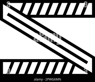cyber crime scene line icon, outline symbol, vector illustration ...