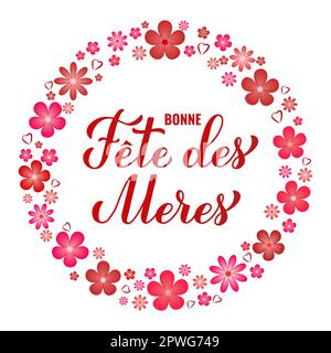 Mothers Day French Bonne Fete Des Meres Design Stock Vector Image & Art ...