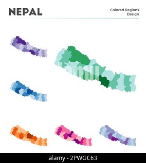 Nepal map. Borders of Nepal for your infographic. Vector country shape ...