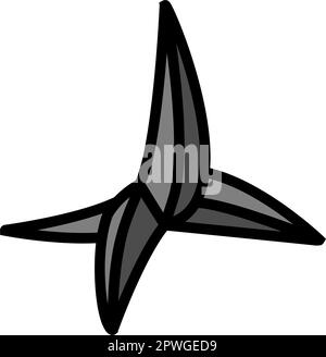 caltrops weapon military color icon vector illustration Stock Vector ...