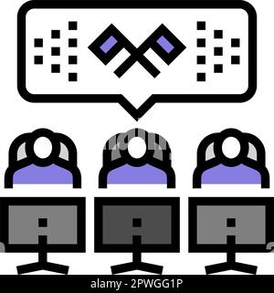 cyber sport team icon color illustration Stock Vector Image & Art - Alamy