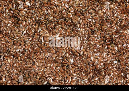 Illustration of background or texture of flax seeds. Flaxseed or linseed. Cereals. Healthy food ...