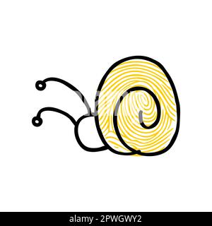 Colorful fingerprint chick cartoon illustration Stock Vector Image ...