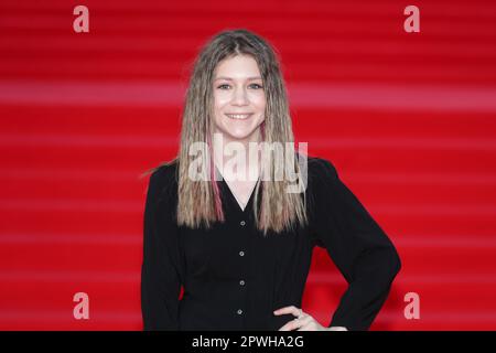 Moscow. Actress Maria Lobanova at the opening ceremony of the 45th ...