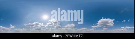 blue skybox with cumulus cloud as seamless hdri 360 panorama with ...