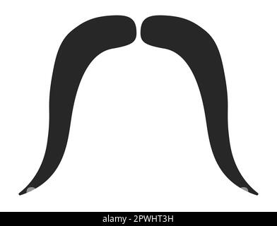 Yosemite Sam mustache Beard style men face illustration Facial hair ...