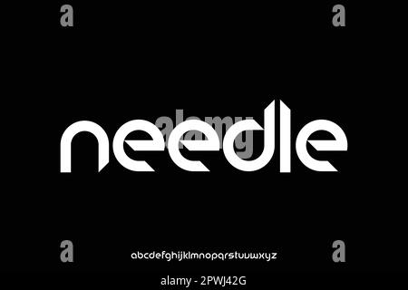 Modern sharp sans serif display font vector Stock Vector Image & Art ...