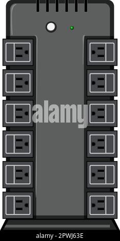 charge battery backup cartoon. technology car, equipment energy charge ...