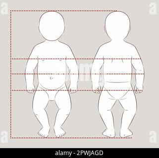 Figure of a baby. Front and back Stock Vector Image & Art - Alamy