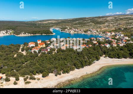 Aerial view of Simuni town in Pag island, Croatia Stock Photo - Alamy
