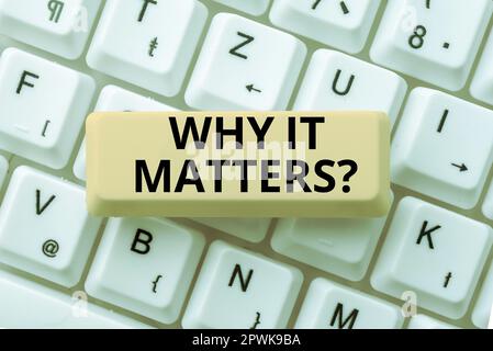 Conceptual caption Why It Matters, Internet Concept Important Reasons ...