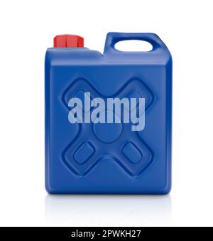 blank packaging blue plastic gallon isolated on white background. 3D ...