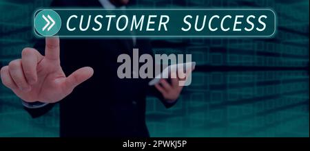 Inspiration showing sign Customer Success, Business overview customers ...