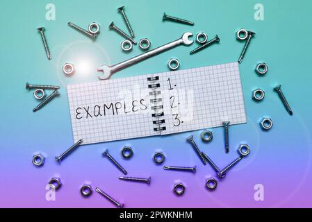 Writing displaying text Examples. Conceptual photo photo Sample Model ...