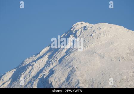 Snow-capped Mount Rausu. Shiretoko National Park. Shiretoko Peninsula ...