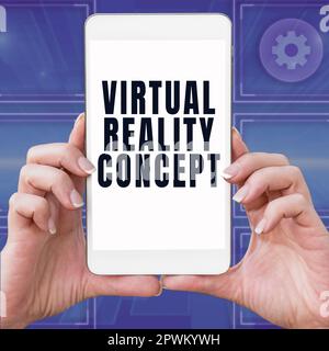 Writing displaying text Virtual Reality Concept, Concept meaning 3d ...