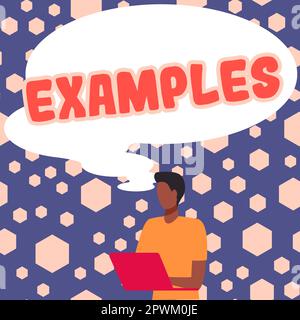 Text sign showing Examples, Business showcase photo Sample Model to ...