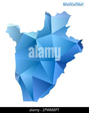 Network map of Burundi. Country digital connections map. Technology, internet, network ...