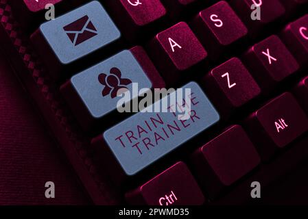 Conceptual caption Train The Trainer, Word for identified to teach ...