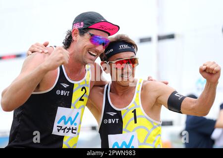 Koichi Nishimura, APRIL 30, 2023 - Beach Volleyball : Mynavi JBV Tour ...