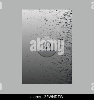 Modern poster with grain texture style. Editable, resizable, EPS 10 ...