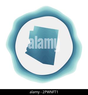 Arizona simple logo. State map outline - smooth simplified US state ...