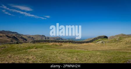Roman fortification at Hardknott Pass, Eskdale, English Lake District ...